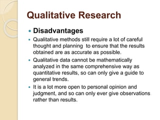 Quantitative search and_qualitative_research by mubarak | PPTX