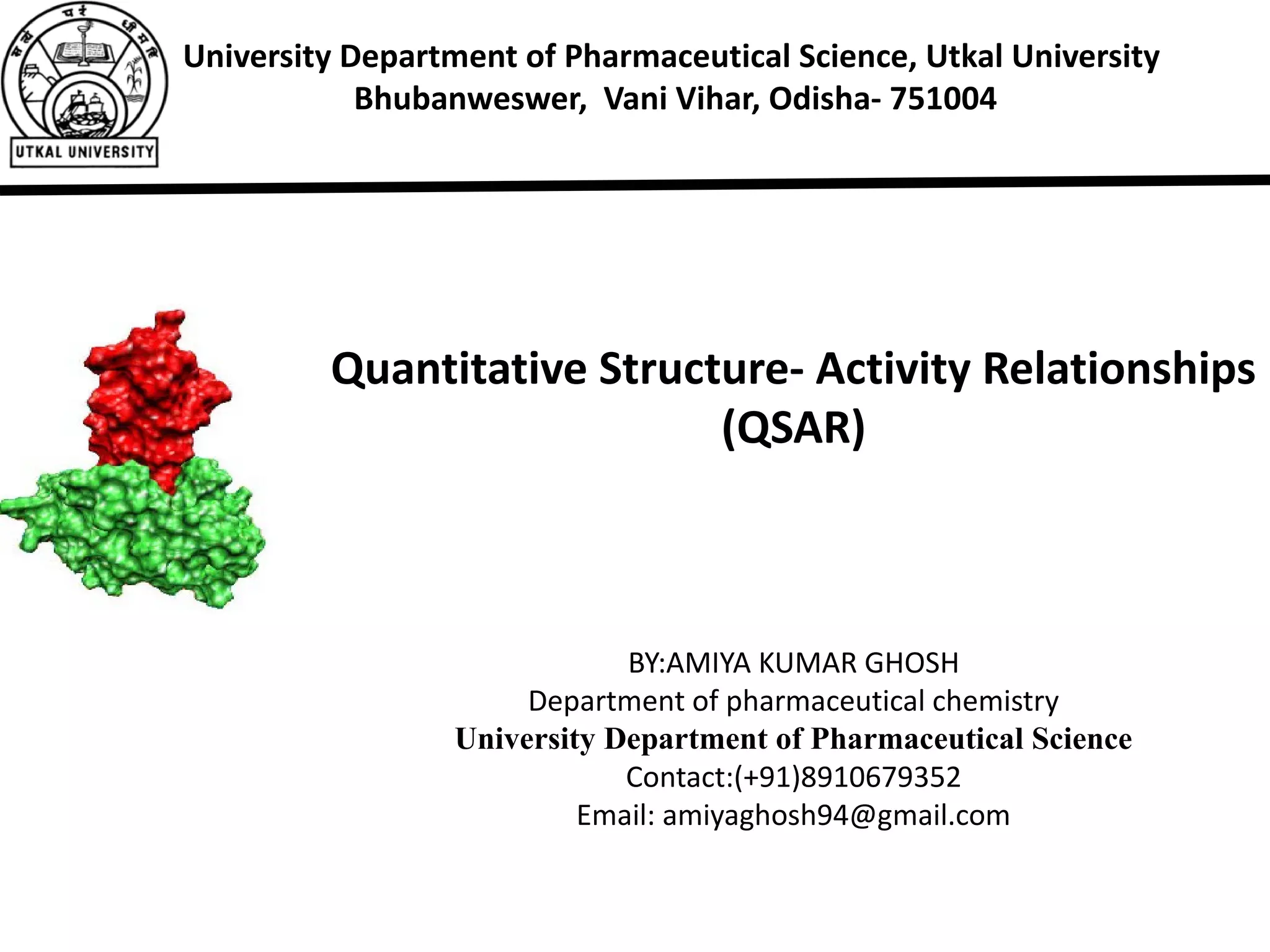 Quantitative Structure Activity Relationships Ppt