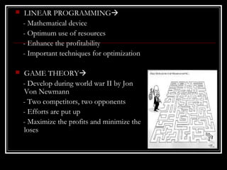 Quantitative techniques- operational research | PPT