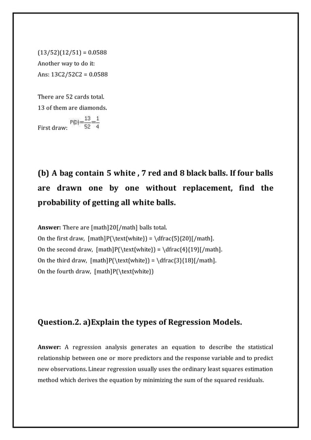 Quantitative techniques | PDF