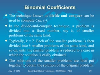 Quantitative techniques basics of mathematics permutations and ...