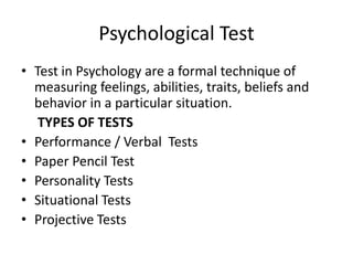 Quantitative techniques for psychology | PPTX