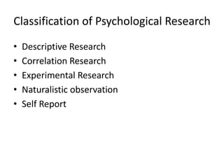 Quantitative techniques for psychology | PPTX