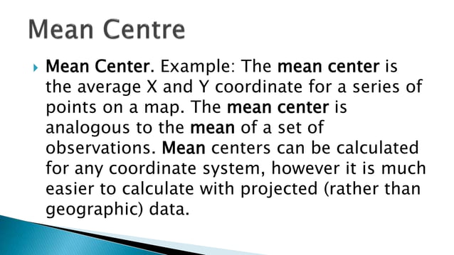 Quantitative techniques in geography | PPTX | Geography | Science