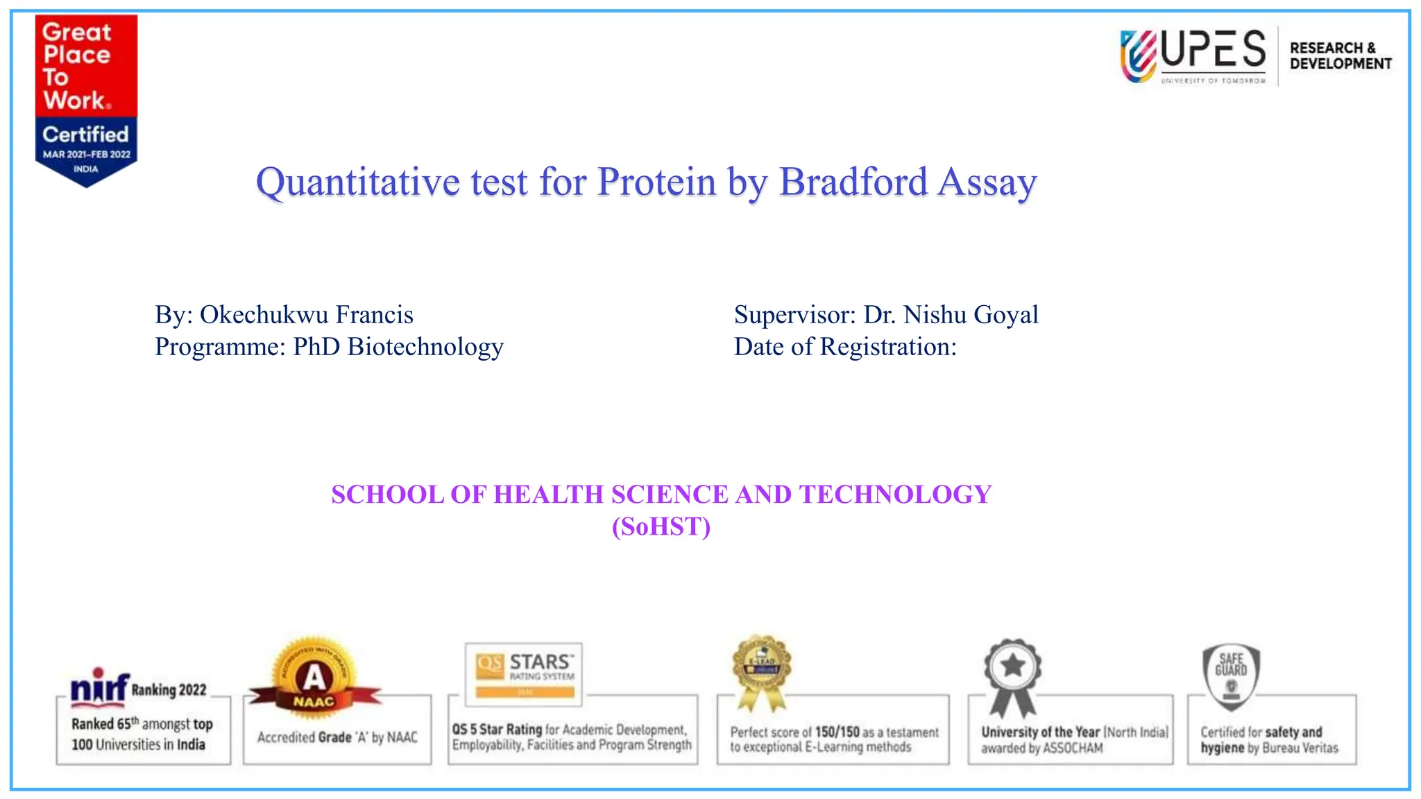 Quantitative test for Protein by Bradford Assay.pptx