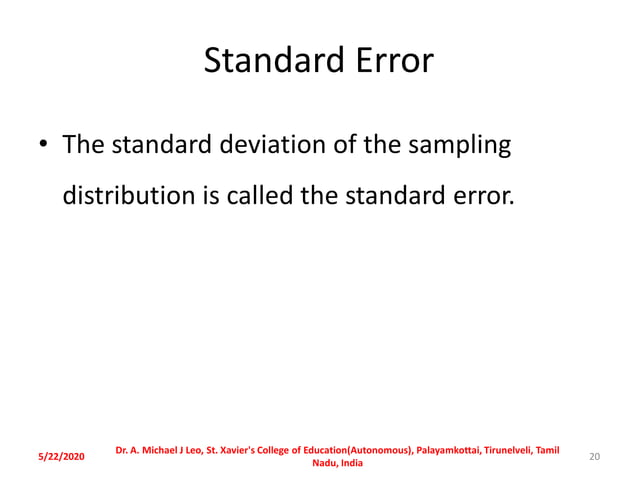 Quantitative data analysis, Standard Error, Effect Size, Scales of Measurement | PPT