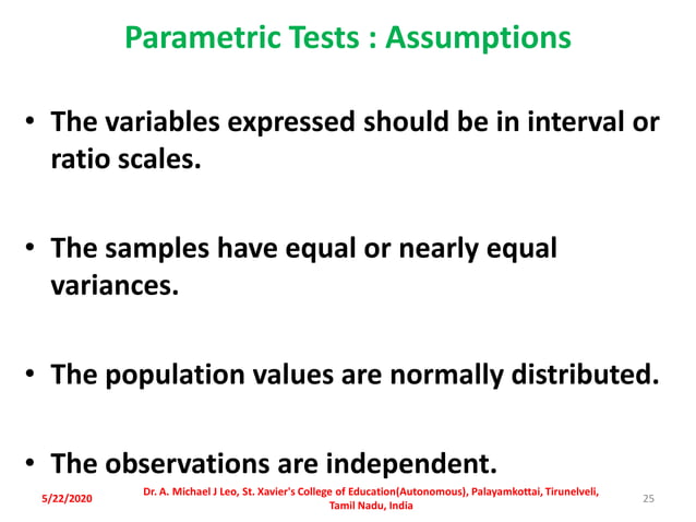 Quantitative Data Analysis Standard Error Effect Size Scales Of Measurement Ppt