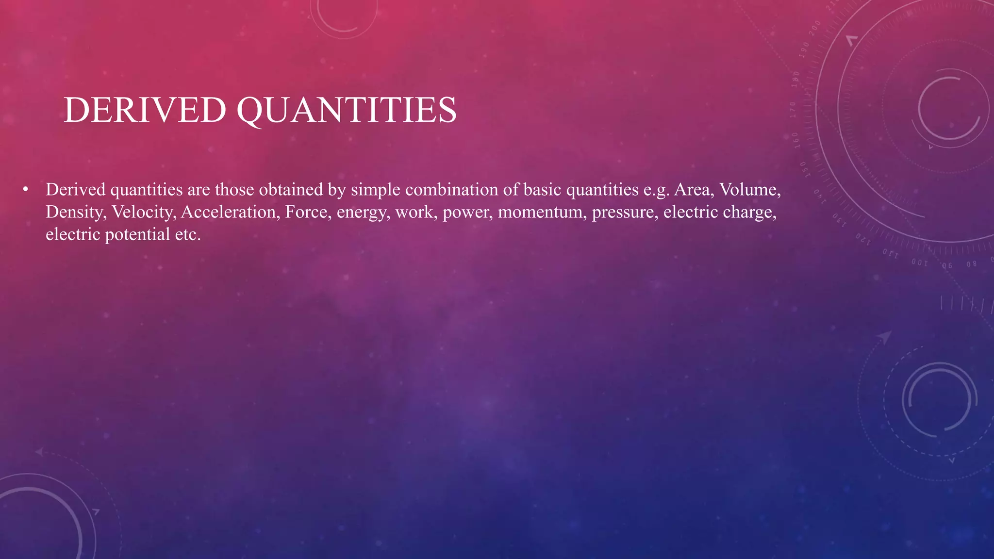 PHYSICS: Fundamental and Derived Quantities | PPTX