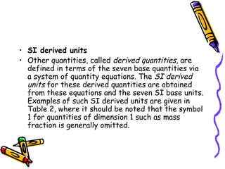Quantities and unit | PPT