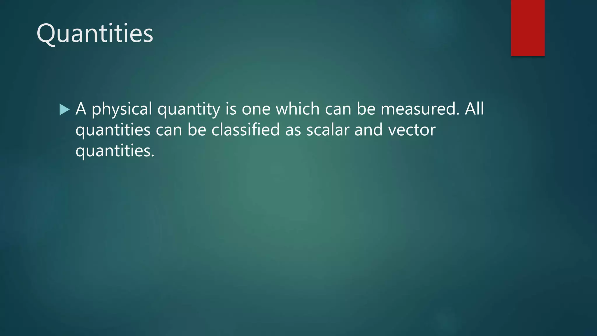 scalar v vector quantities | PPT