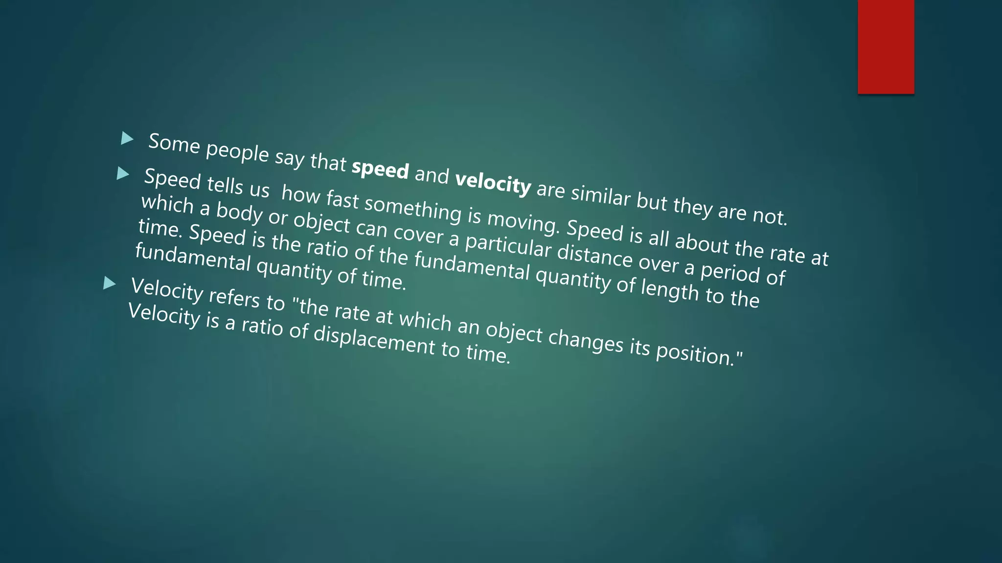 scalar v vector quantities | PPT