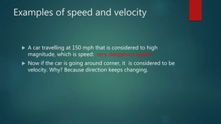 scalar v vector quantities | PPT