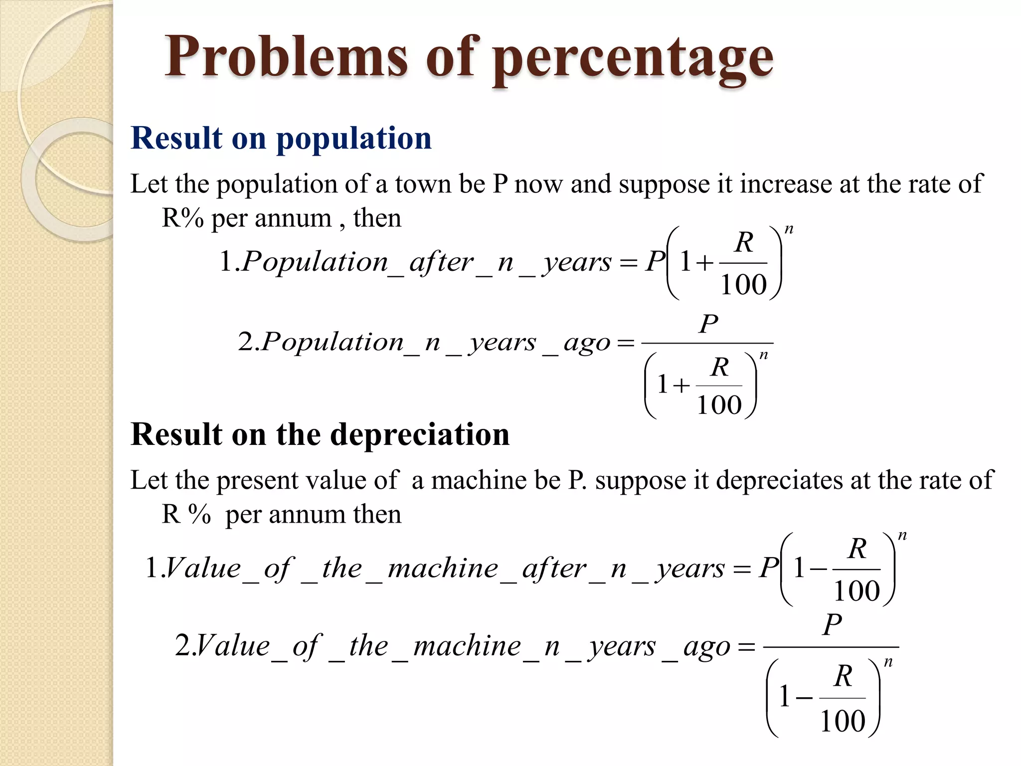Percentage math basics | PPTX