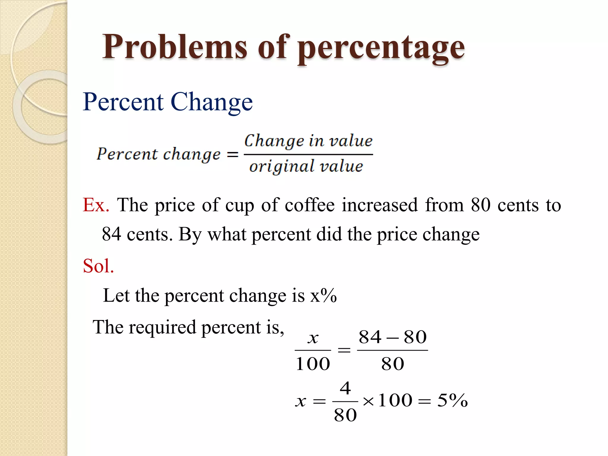 Percentage math basics | PPTX
