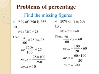 Percentage math basics | PPTX