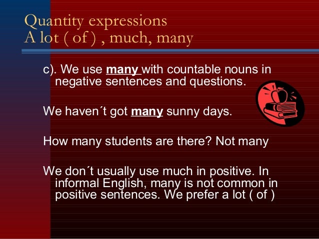Quantity expressions
