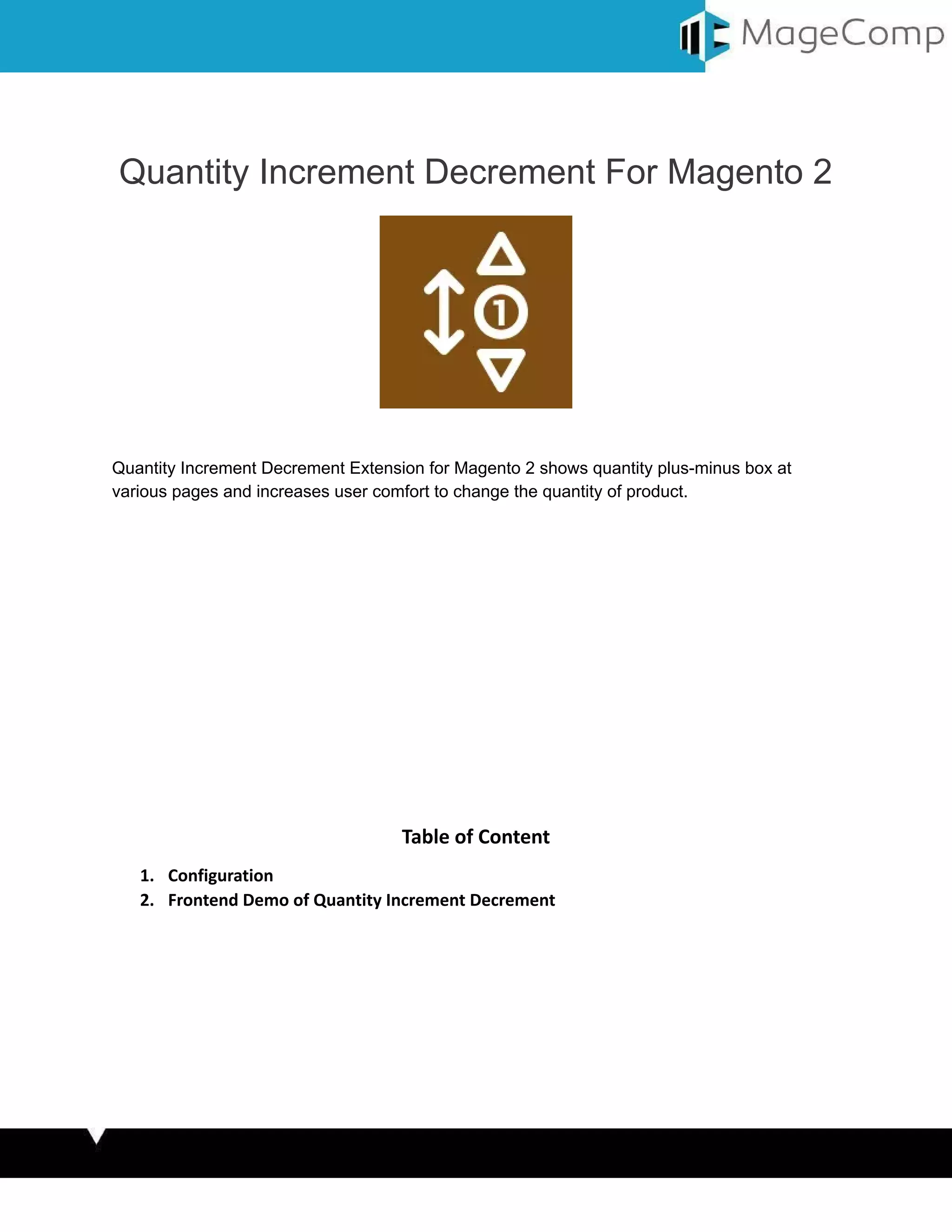 Magento 2 Quantity Increment Decrement | PDF | Shopping