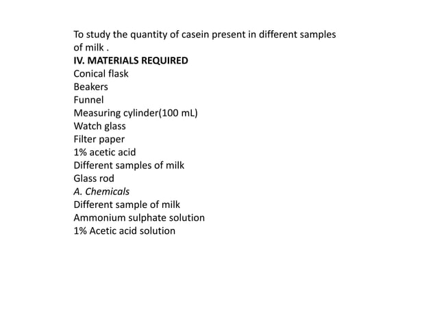 Quantitative Estimation Of Casein In Different Milk Samples – QIZR