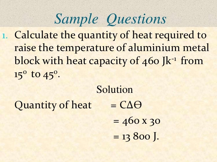 Quantity of heat