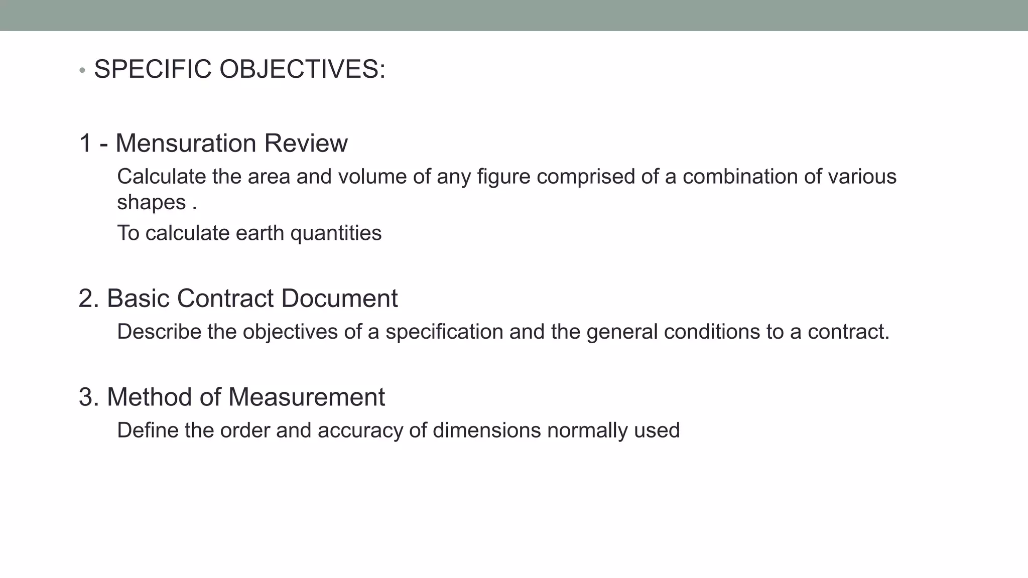 Quantity surveying -scope and purpose | PPTX