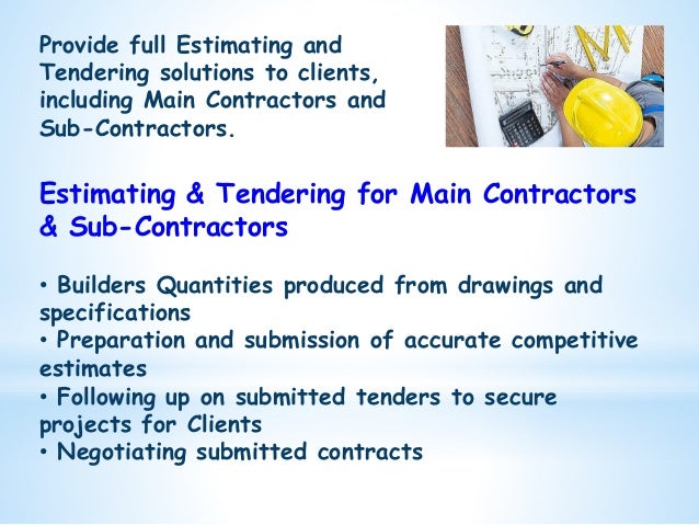 Quantity surveying drawing FNBE 2014