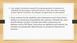 Quantity take off | PPTX