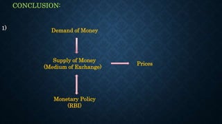 Quantity theory of money | PPTX