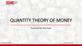 Quantity theory of money - economics | PPTX