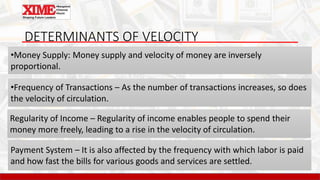Quantity theory of money - economics | PPTX