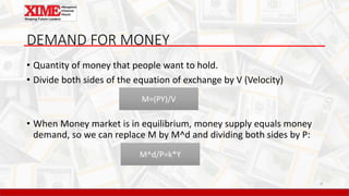 Quantity theory of money - economics | PPTX