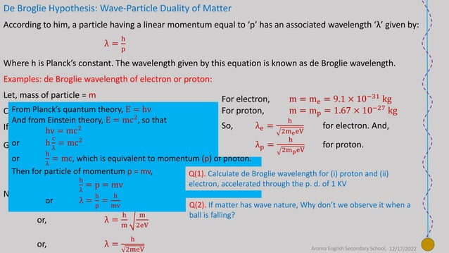 Quantization of energy.pptx | Chemistry | Science