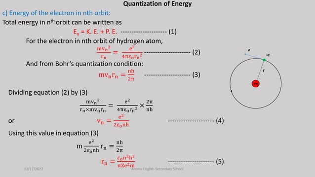 Quantization of energy.pptx | Chemistry | Science