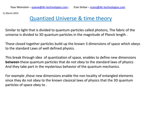 Quantized fabric of space and time theory | PDF | Physics | Science