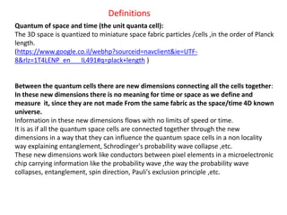 Quantized fabric of space and time theory | PDF