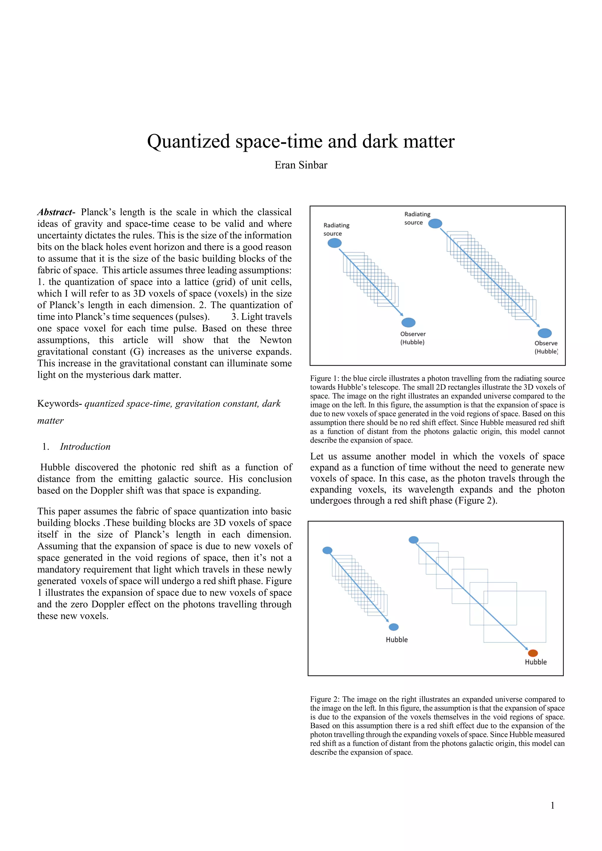 Quantized space time and dark matter | PDF