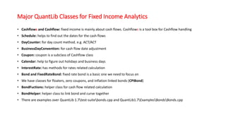 QuantLib Bond Analytics Tutorial | PPT