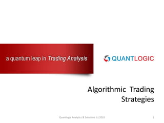 Quantlogic Product Presentation | PPT