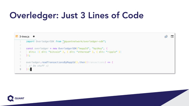 Quant Overledger for Mobility, IOT and Automotive sectors - MOBI ...