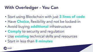 Quant Overledger for Mobility, IOT and Automotive sectors - MOBI 20190220 v1 | PPT