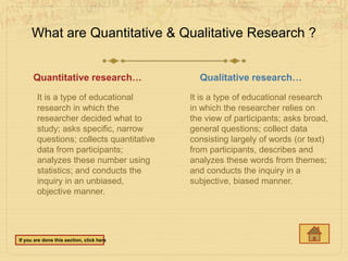 Quant qual research(1) | PPT