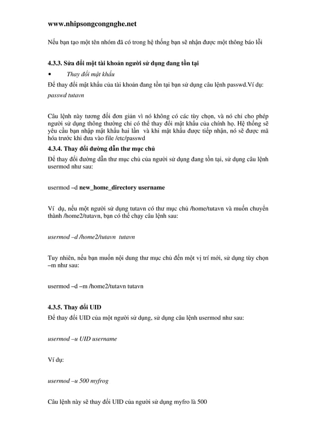 Quan tri he dieu hanh linux | PDF