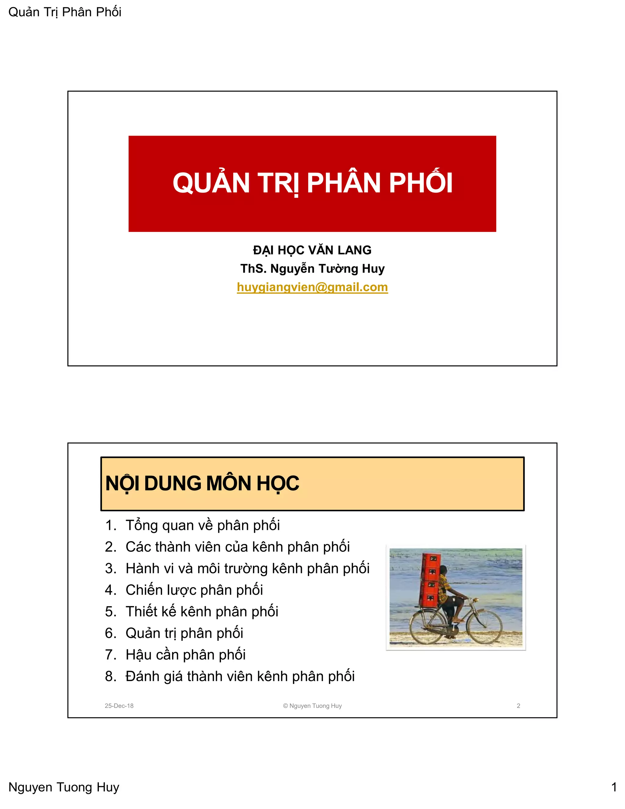 Quan tri phan phoi huy | PDF
