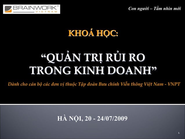Quantri rui ro trong Vien thong | PDF