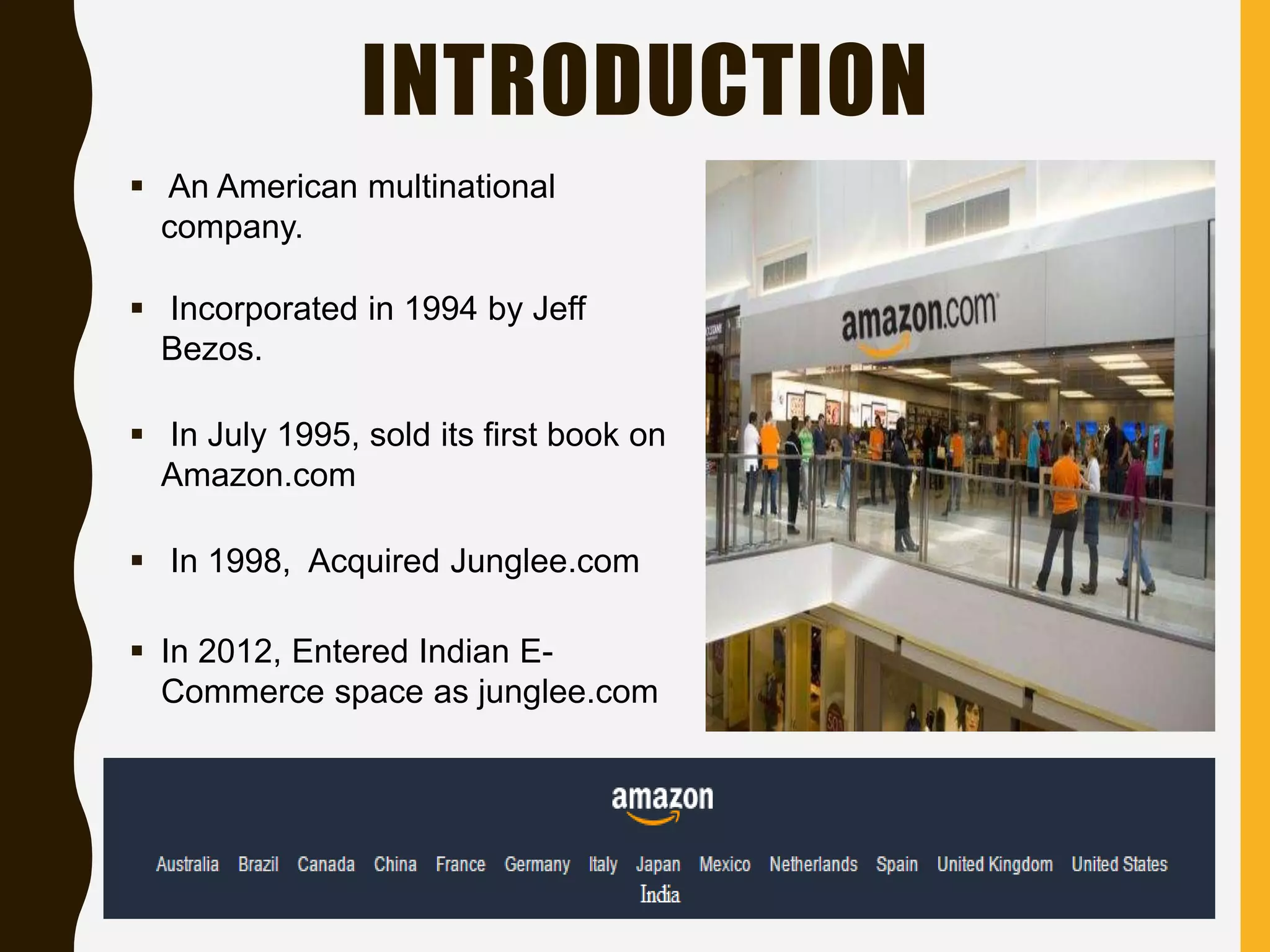 Amazon Strategy in India | PPTX