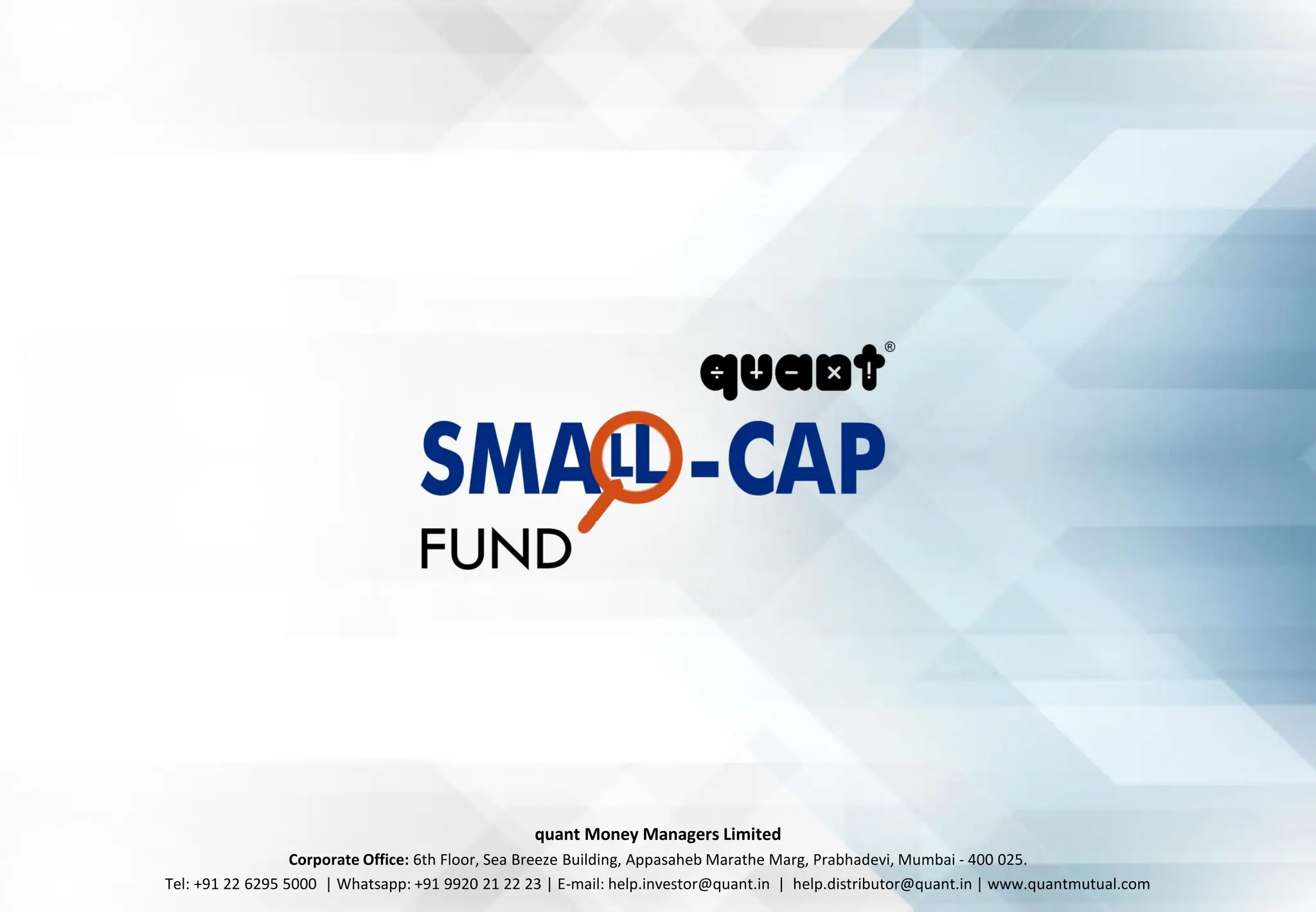 quant_Small_Cap_Fund_Presentation.pdf ppt | PPT
