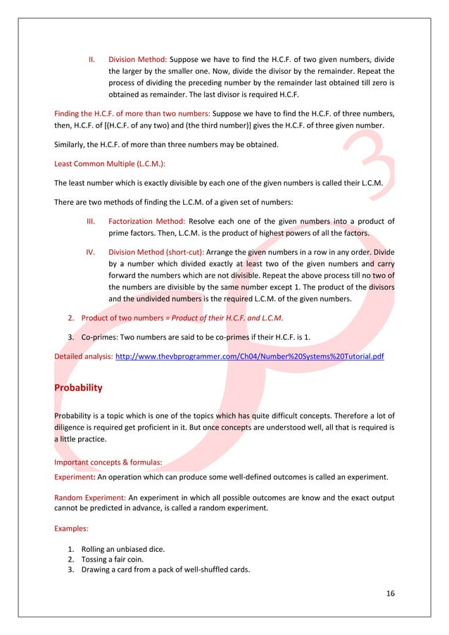 Quantitative Aptitude Test (QAT)-Tips & Tricks | PDF