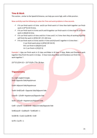 Quantitative Aptitude Test (QAT)-Tips & Tricks | PDF