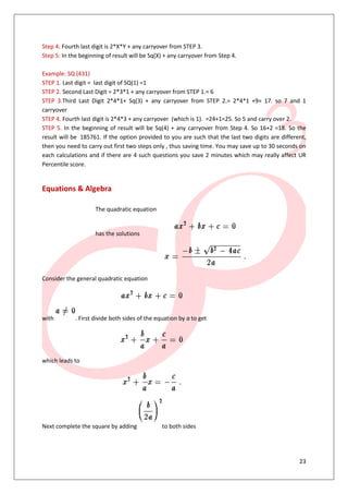 Quantitative Aptitude Test (QAT)-Tips & Tricks | PDF
