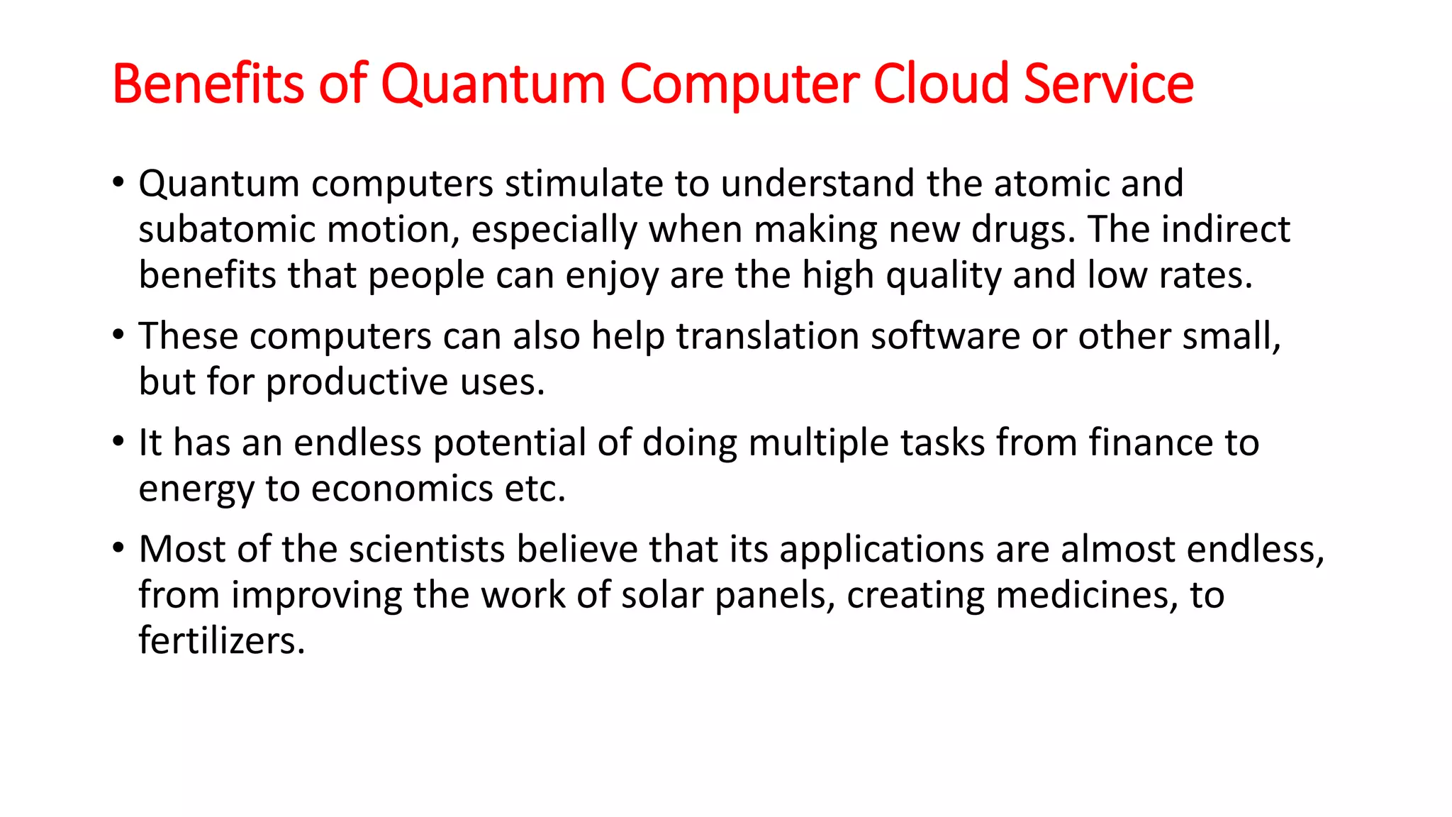 Quantum Computing in Cloud | PPTX