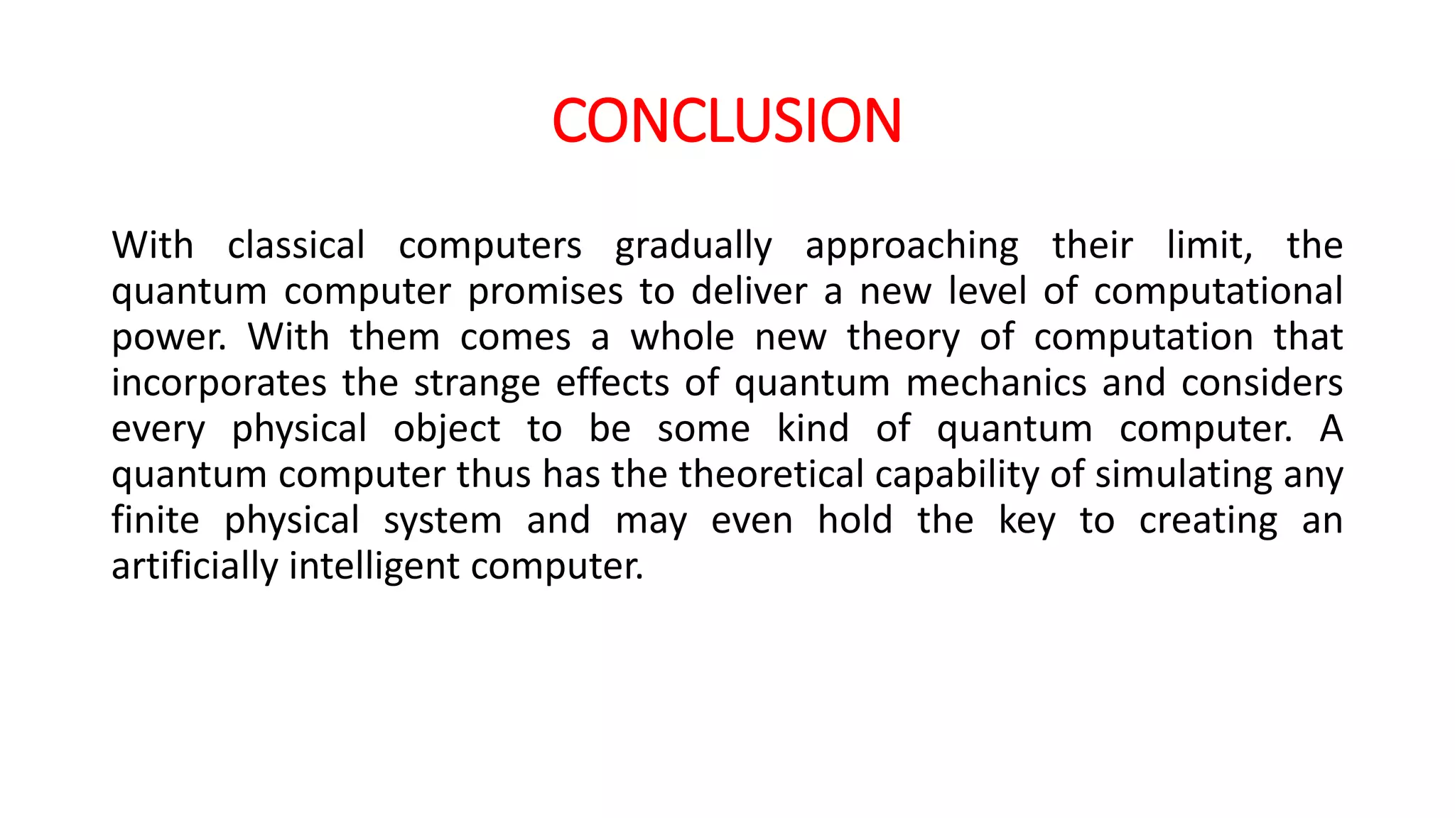 Quantum Computing in Cloud | PPTX